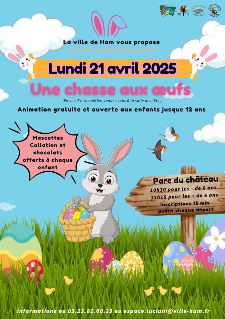 Chasse aux œufs 2025 – Rendez-vous le 21 avril au parc du château ...