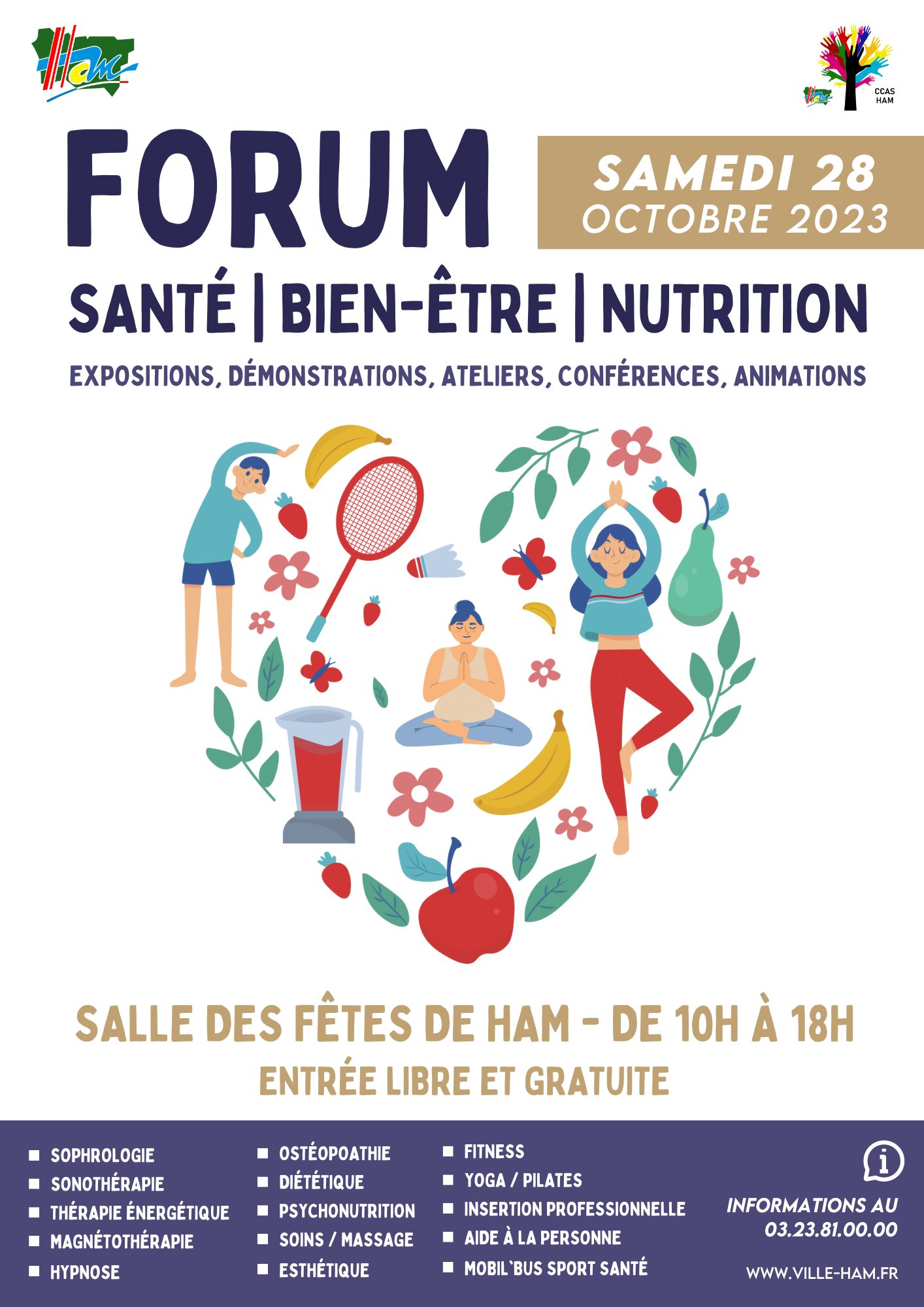 Forum Santé – Bien-être – Nutrition – Ville de Ham